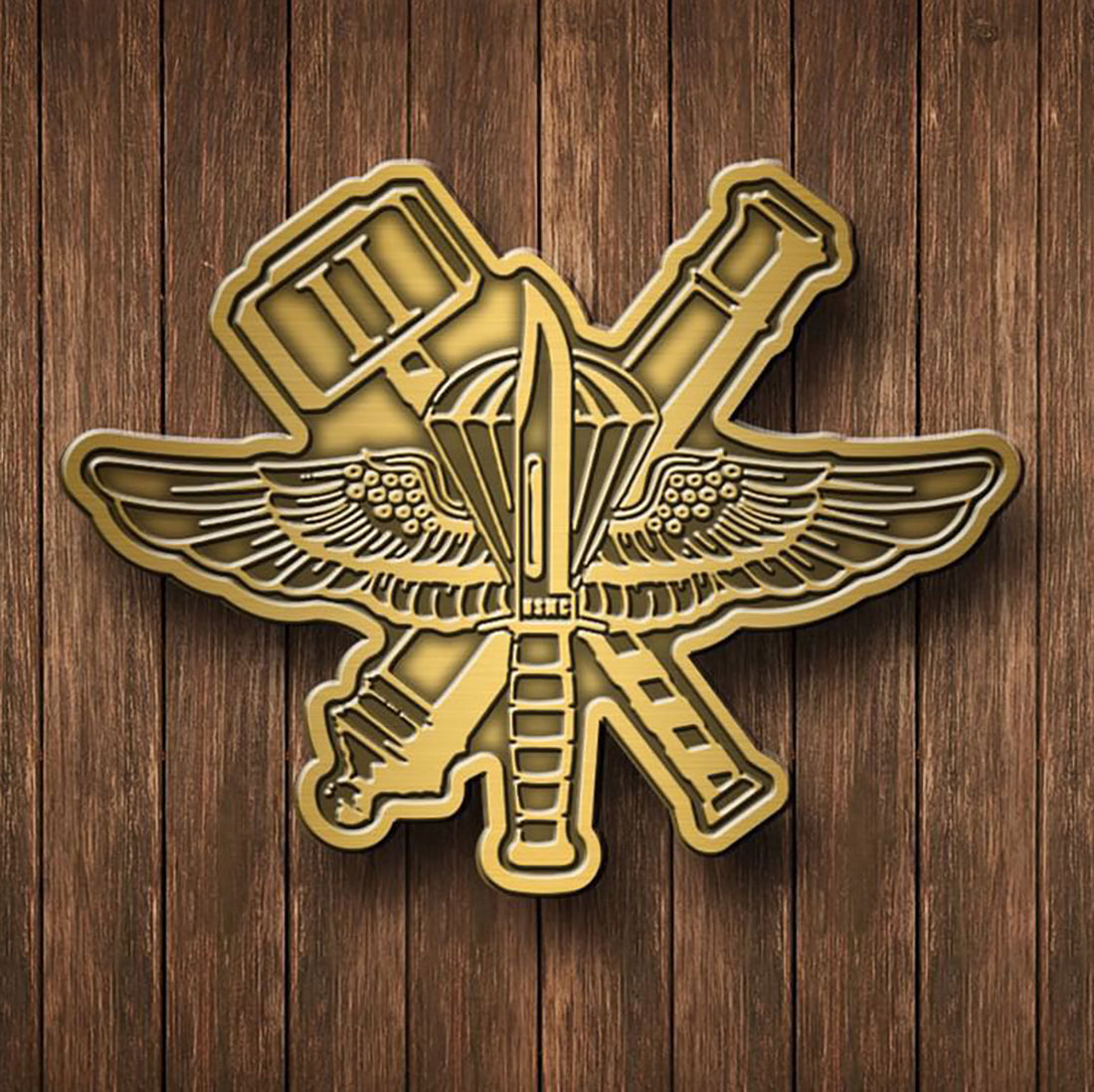 2nd ANGLICO Metal Decal